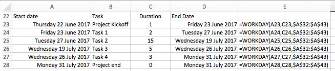Add Working Days To A Date In Excel Learn Microsoft Excel Five Minute Lessons